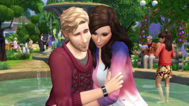 Sims 4 Fountain Cuddle – simcitizens